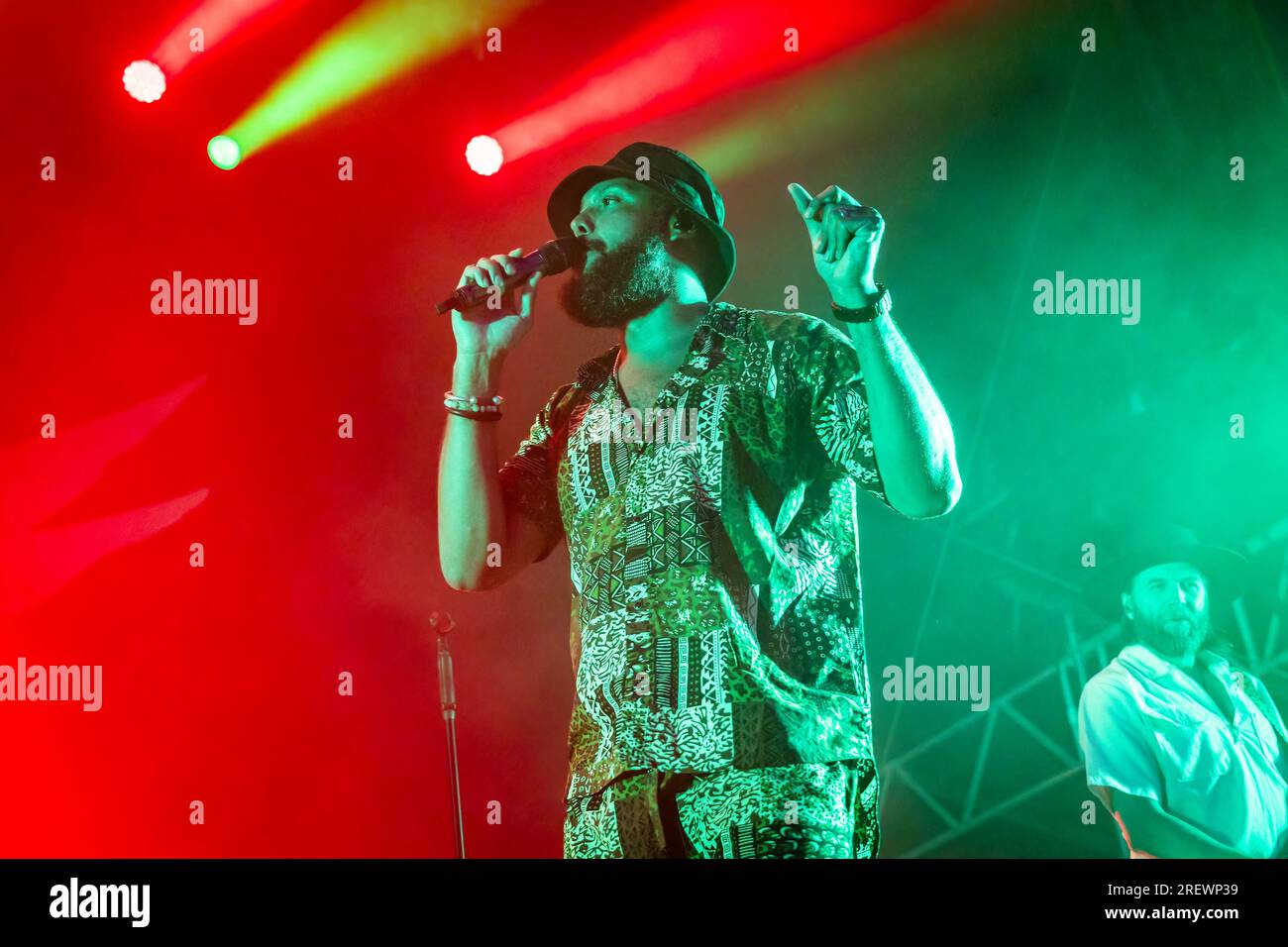 Fredrikstad, Norway. 28th, July 2023. The Swedish ska band Hoffmaestro ...