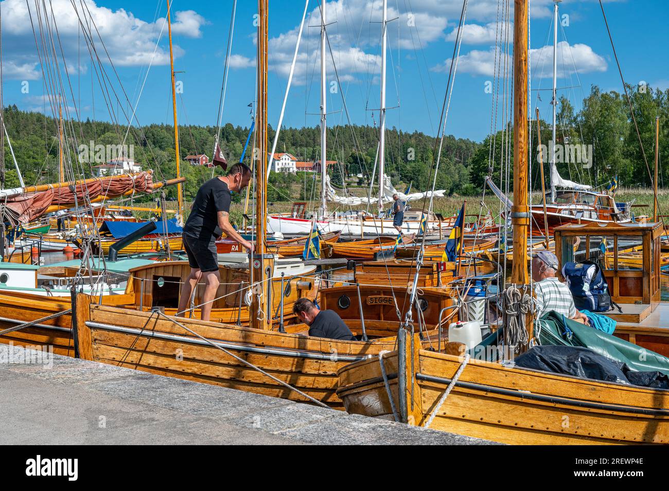 Valdemarsvik, Sweden - July 29, 2023: The Classic festival in coastal ...