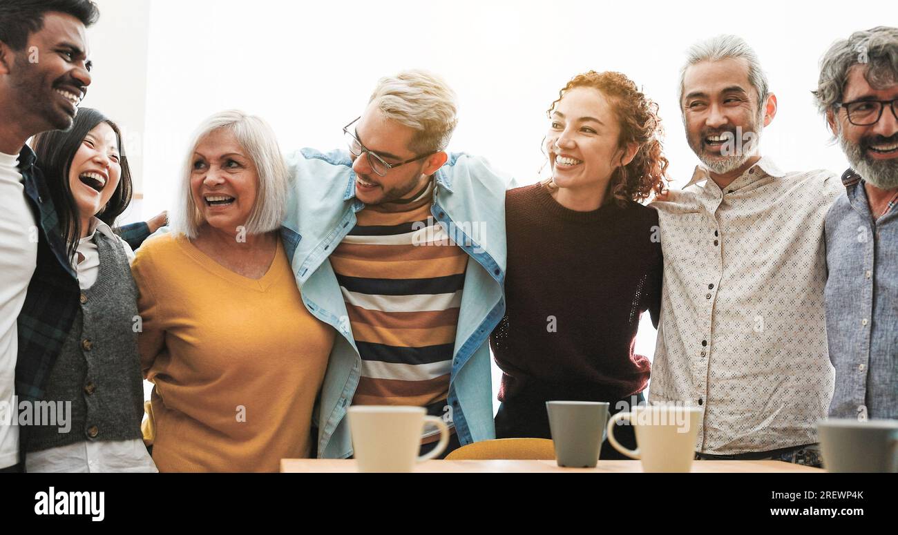 Diverse group of people all ages hi-res stock photography and images - Alamy