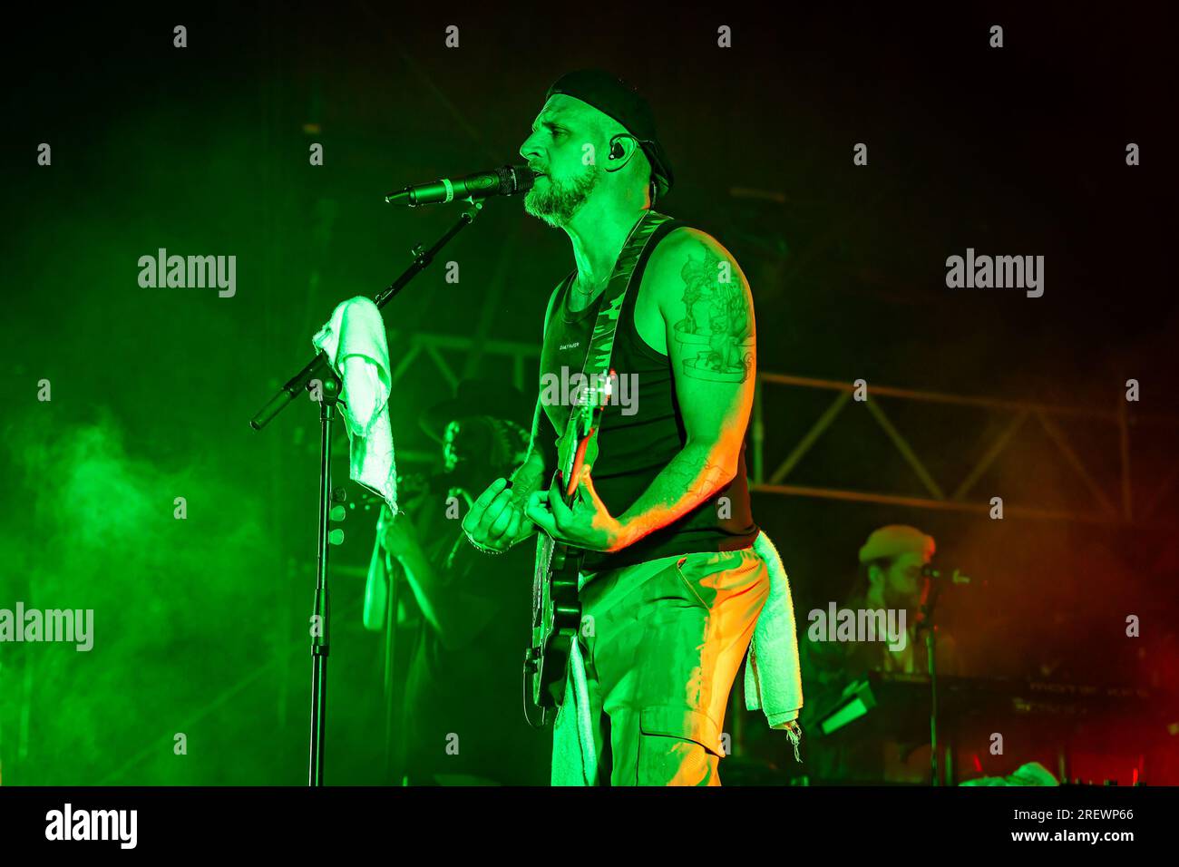 Fredrikstad, Norway. 28th, July 2023. The Swedish ska band Hoffmaestro ...