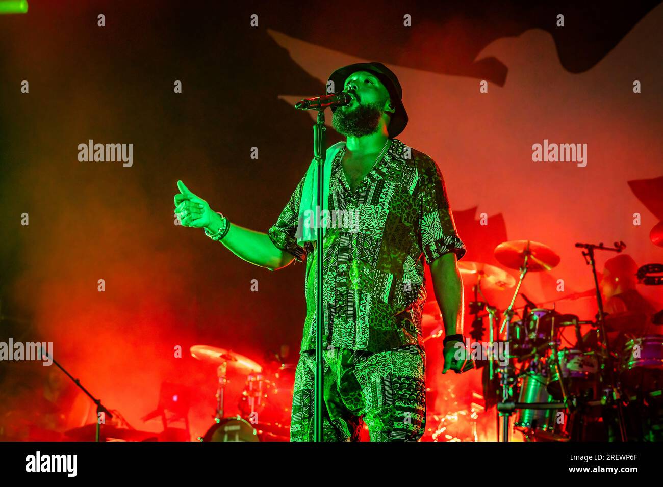 Fredrikstad, Norway. 28th, July 2023. The Swedish ska band Hoffmaestro ...