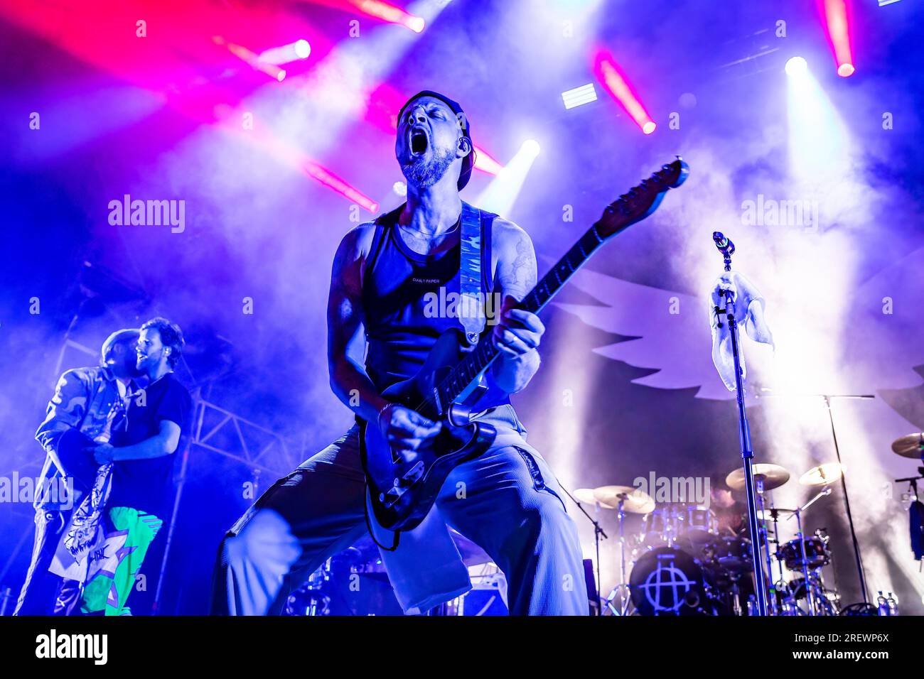 Fredrikstad, Norway. 28th, July 2023. The Swedish ska band Hoffmaestro ...