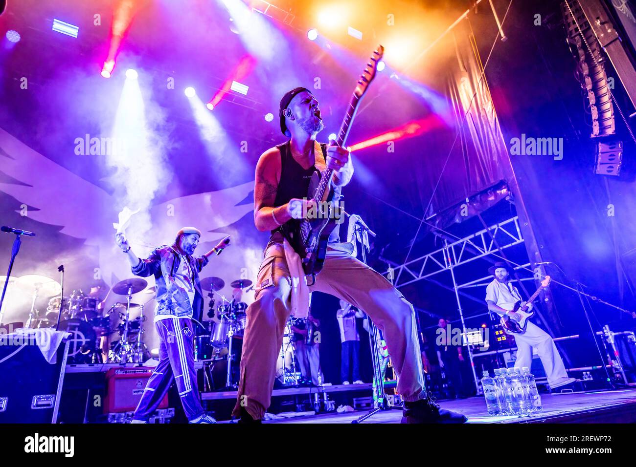 Fredrikstad, Norway. 28th, July 2023. The Swedish ska band Hoffmaestro ...