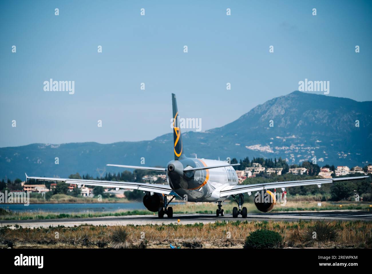 Kerkyra, Greece - 09 24 2022: Corfu Airport, Condor Plane Prepares To ...