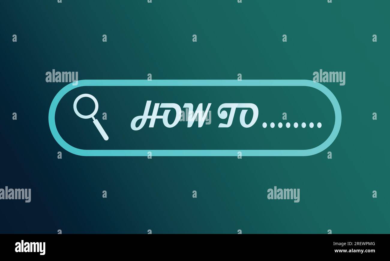 How To Typing into Search Engine on Computer Screen Vector Illustration ...