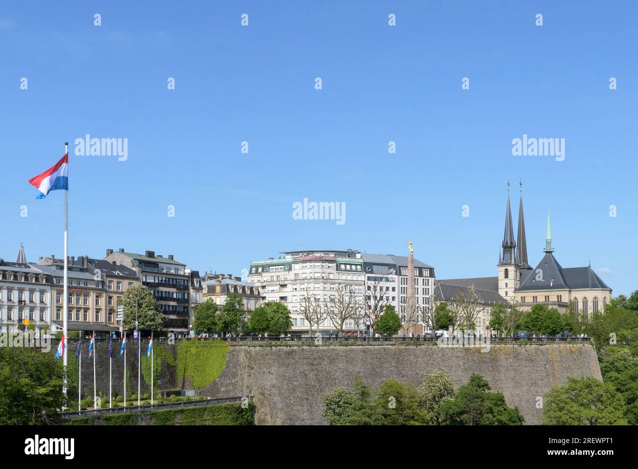 Luxembourg city-Luxembourg 06-05-2023. Panorama Luxembourg city center ...