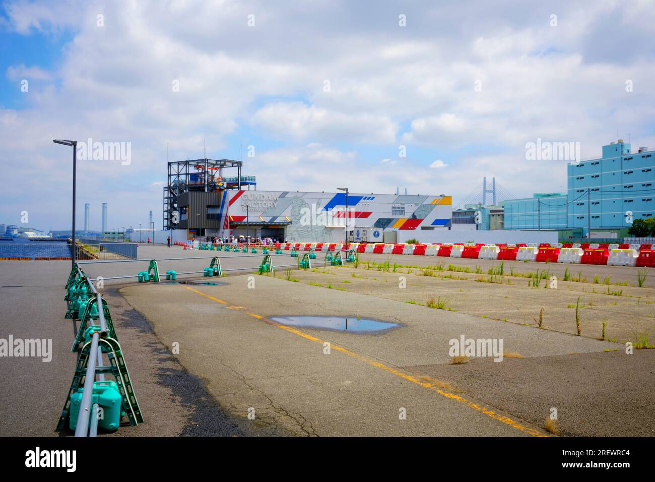 July 2023, Yokohama. Gundam Factory Yokohama featuring a life-size ...