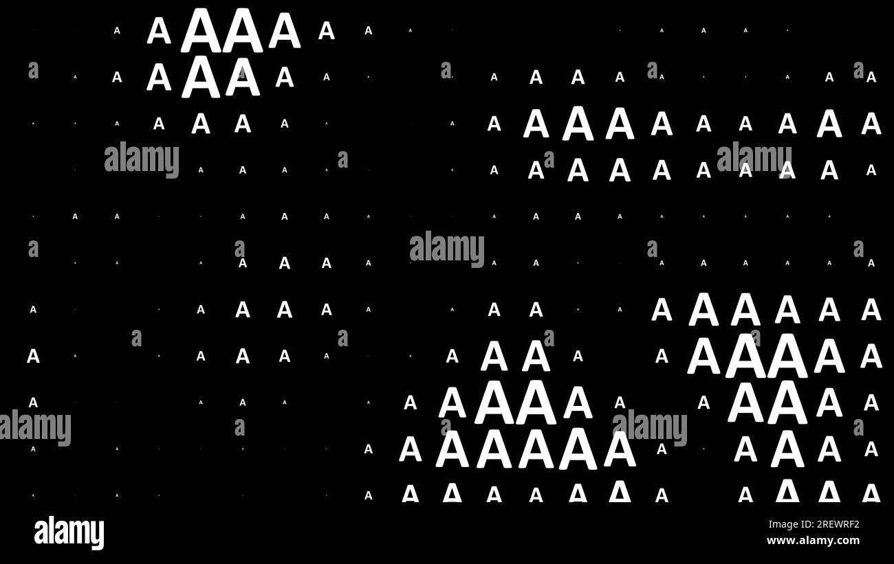 field of letters A. Computer generated render Stock Photo - Alamy