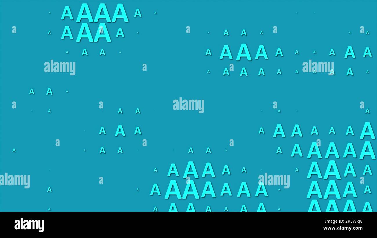 field of letters A. Computer generated render Stock Photo - Alamy