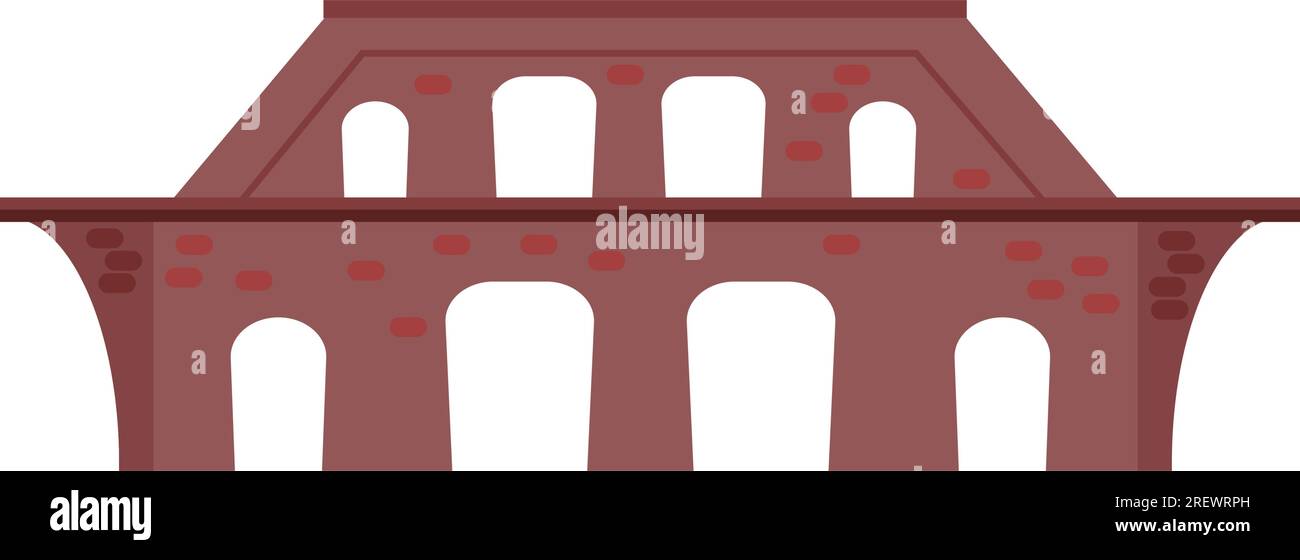 Brick bridge vector illustration Stock Vector Image & Art - Alamy