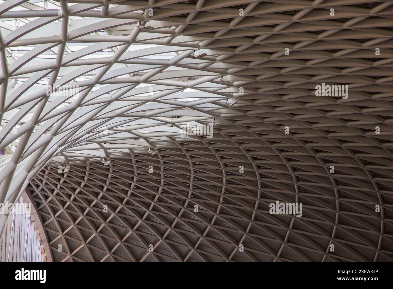 Kings Cross Station Celling canopy detail Stock Photo - Alamy