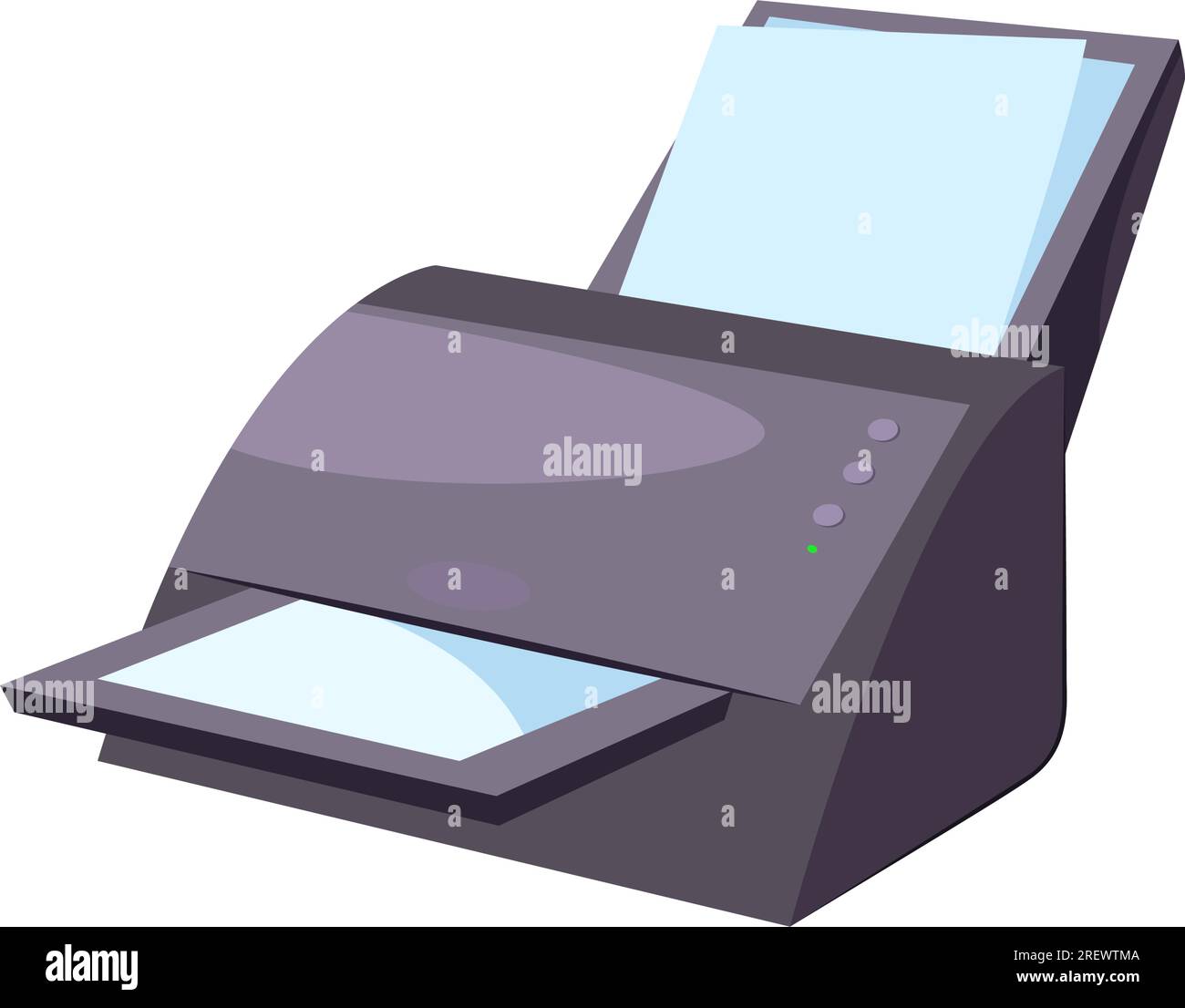 Modern workplace printer on Stock Vector Images - Alamy