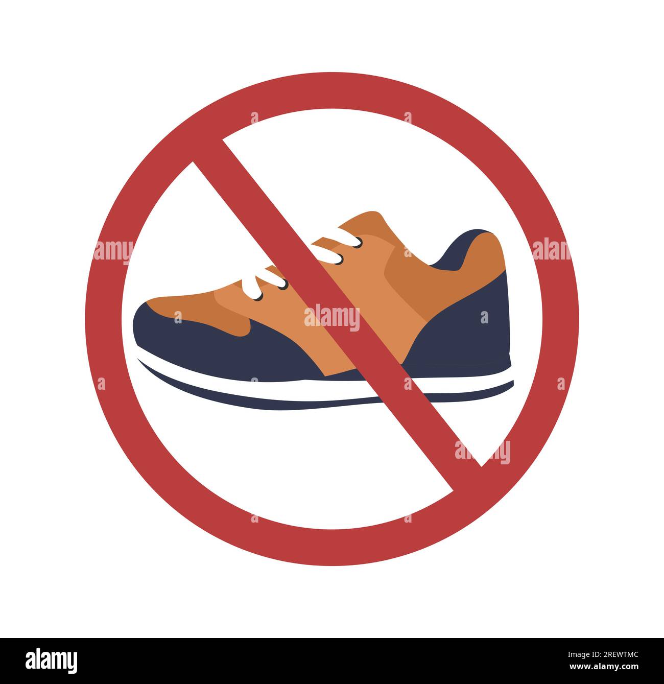 No dirty shoes Stock Vector Images - Alamy