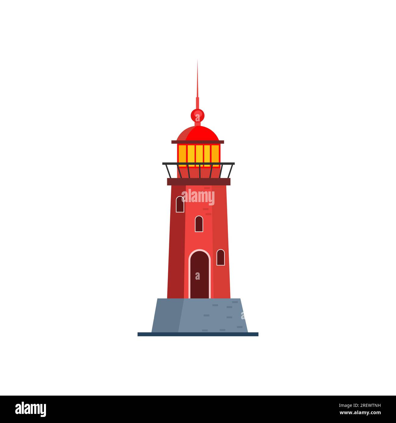 Lighthouse cartoon illustration Stock Vector Image & Art - Alamy