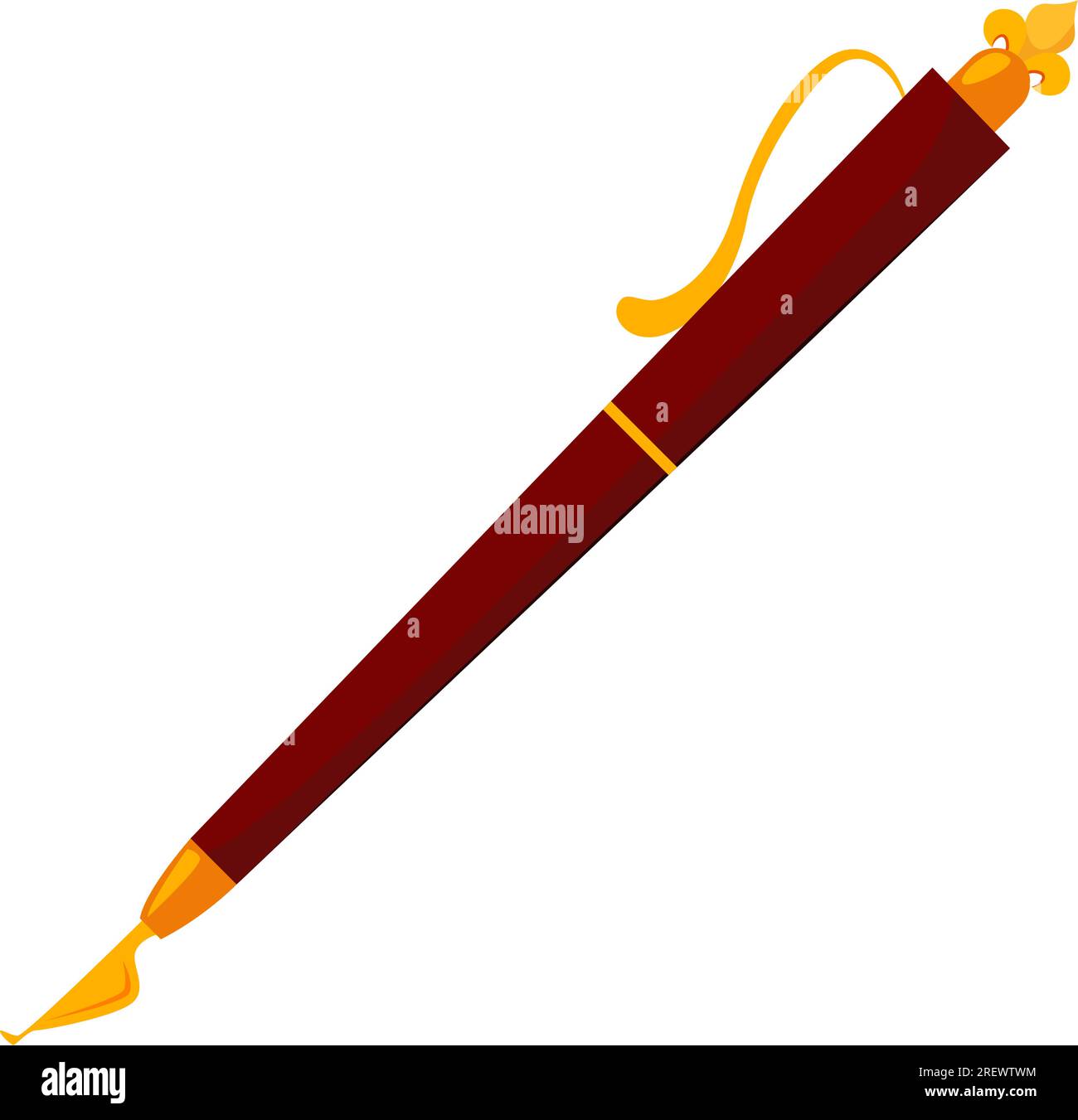 Golden ink pen hi-res stock photography and images - Alamy