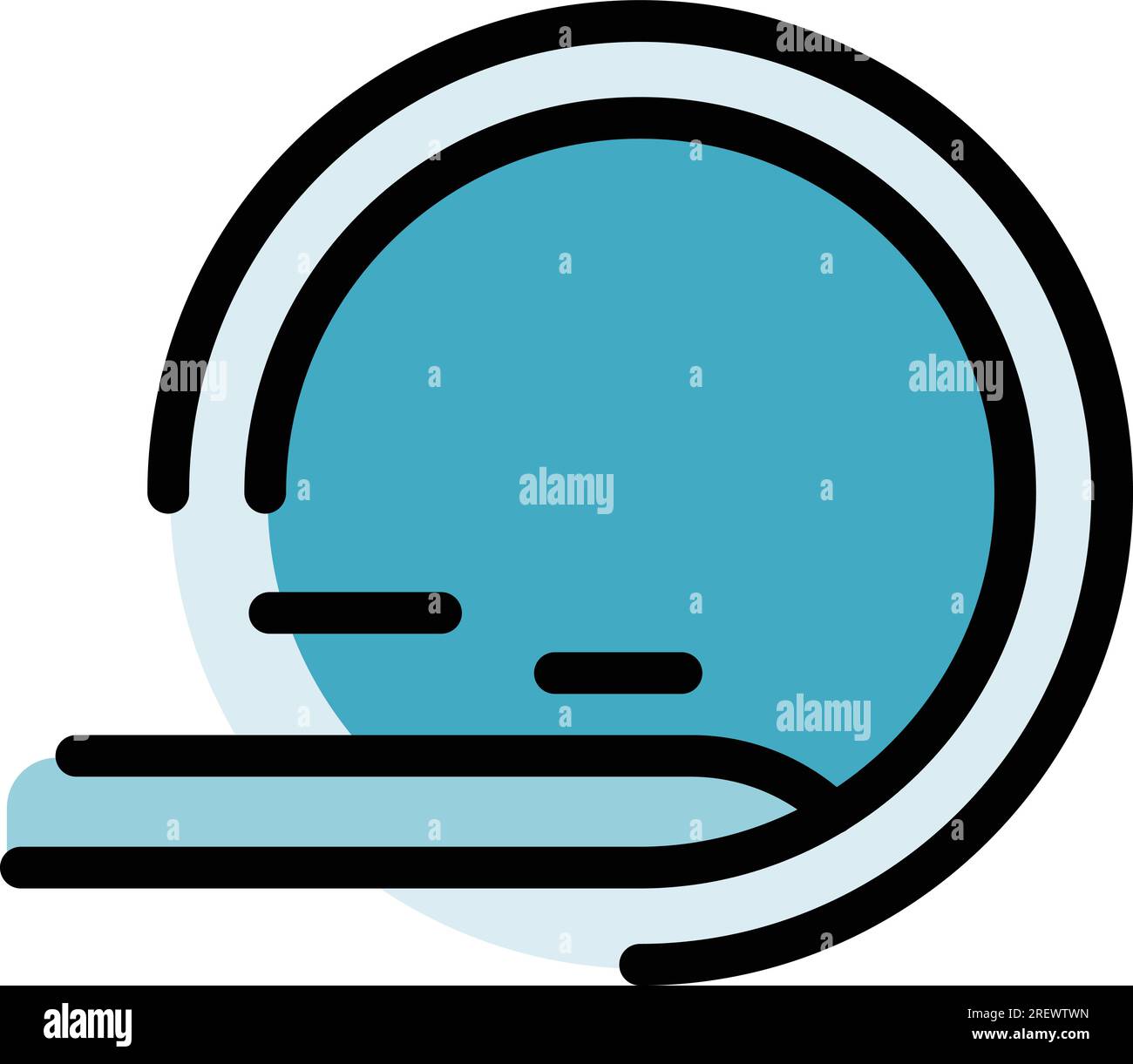 Doctor mri icon outline vector. Magnetic resonance. Medical scanner ...