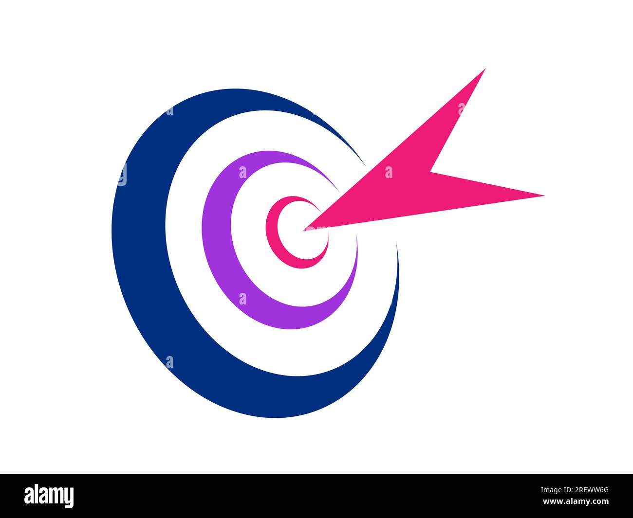 Target and arrow in the center. Aiming and accuracy symbol or icon ... Target and arrow in the center. Aiming and accuracy symbol or icon ...
