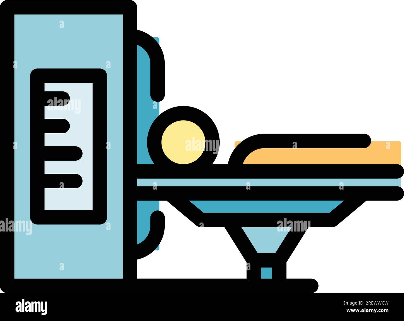 People mri icon outline vector. Magnetic resonance. Medical scanner ...