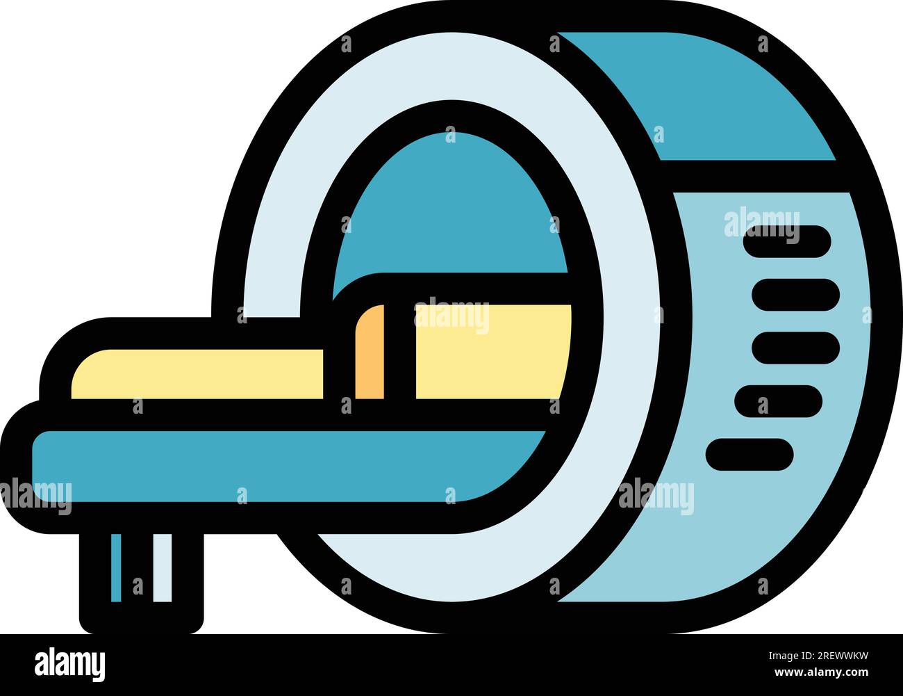 Mri template icon outline vector. Magnetic resonance. Medical scan color flat Stock Vector Image ...