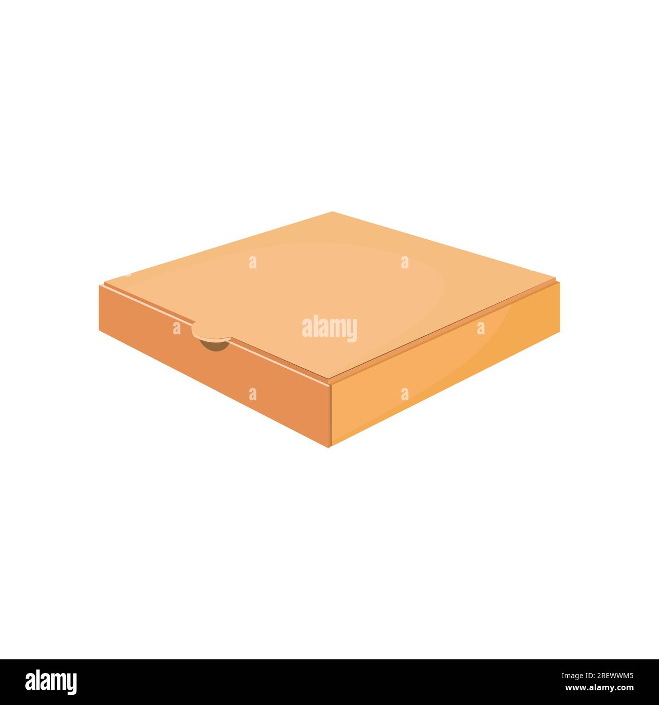 Closed box for pizza cartoon illustration Stock Vector Image & Art - Alamy