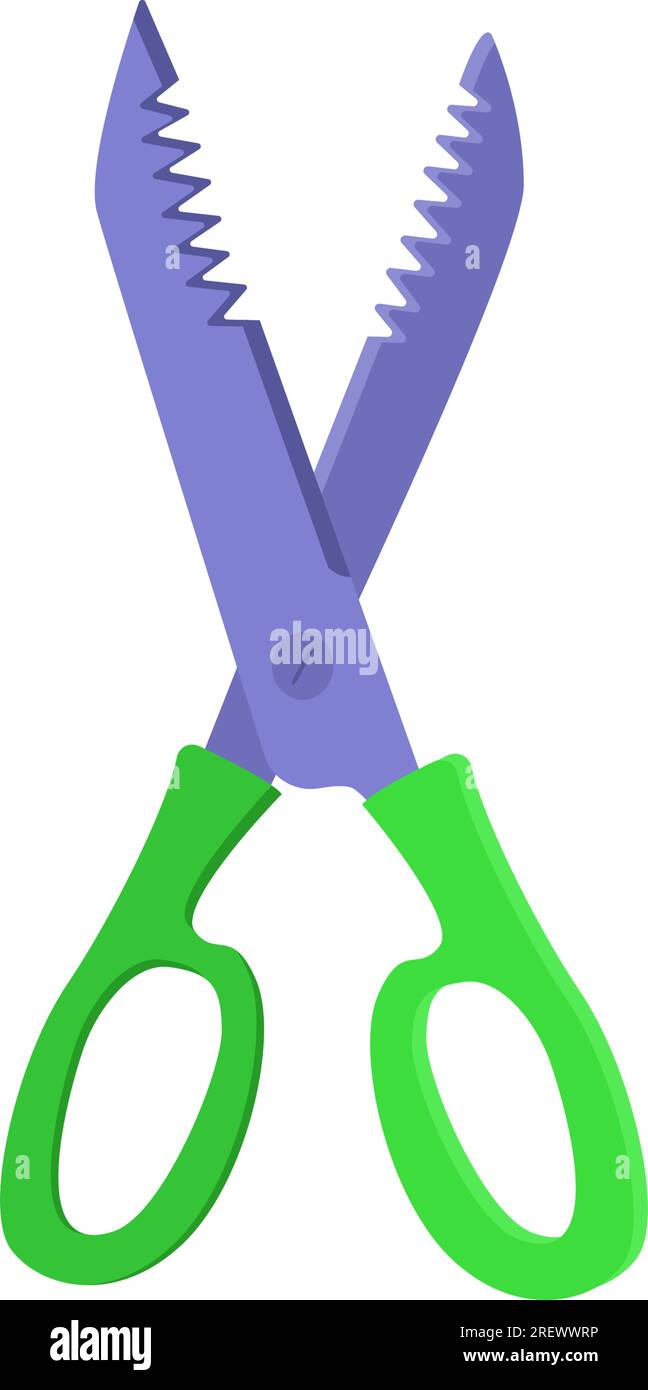 Jugged scissors vector illustration Stock Vector Image & Art - Alamy