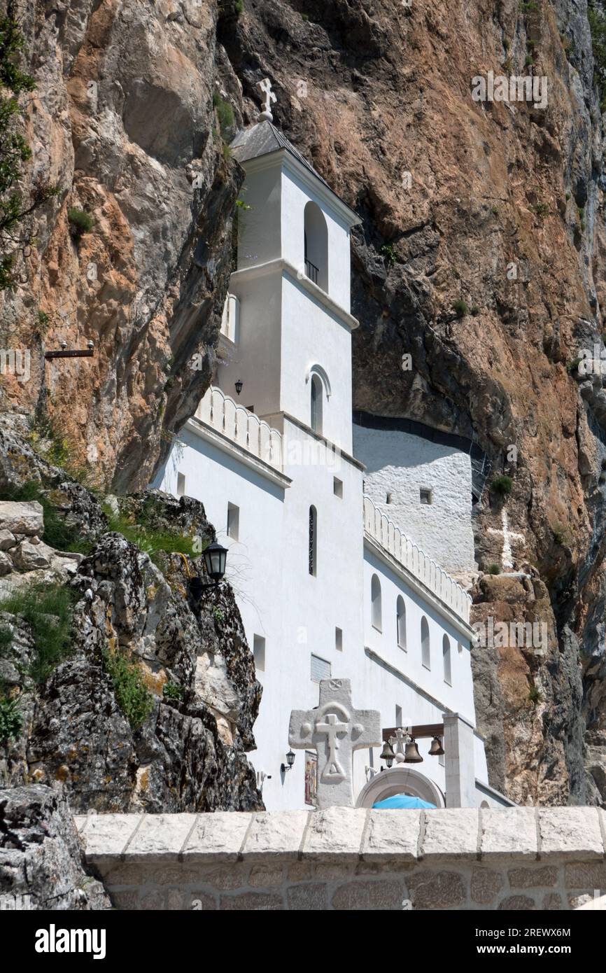 View of the Ostrog Monastery of the Serbian Orthodox Church, the most ...
