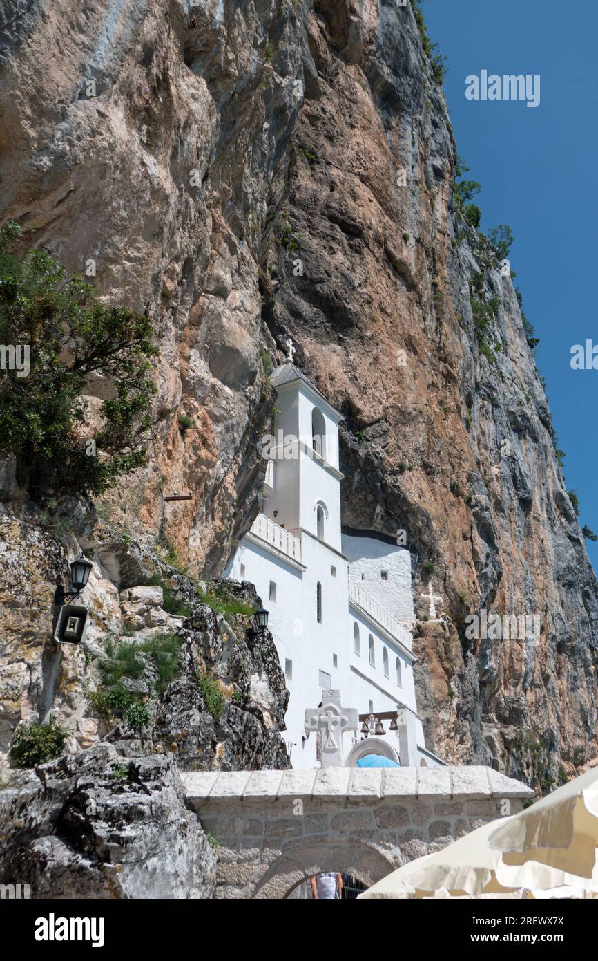View of the Ostrog Monastery of the Serbian Orthodox Church, the most ...