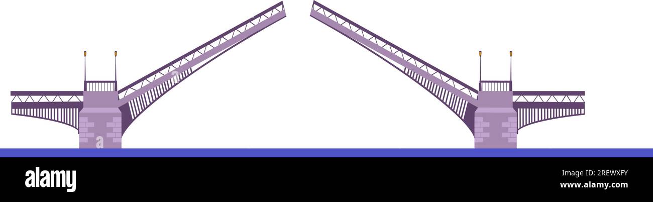 Drawbridge vector illustration Stock Vector Image & Art - Alamy