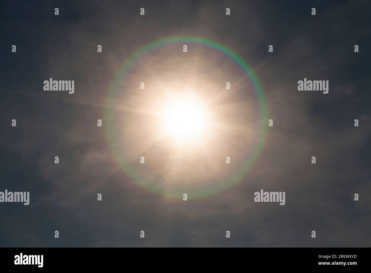 beautiful sunny weather with sunlight illuminating the sky, a solar ...