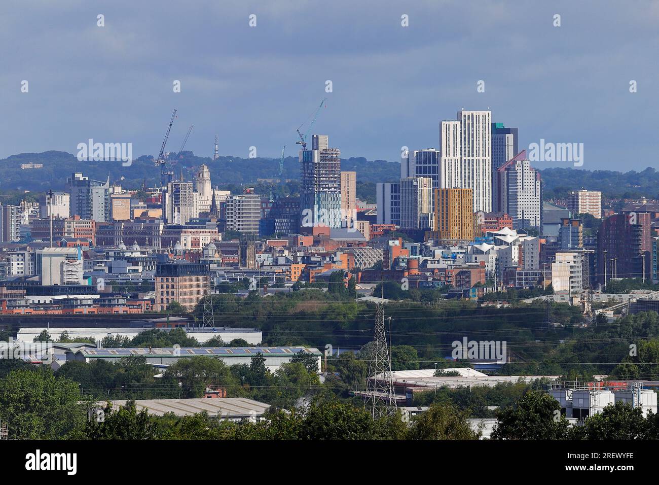 A view of Leeds City Skyline Stock Photo - Alamy