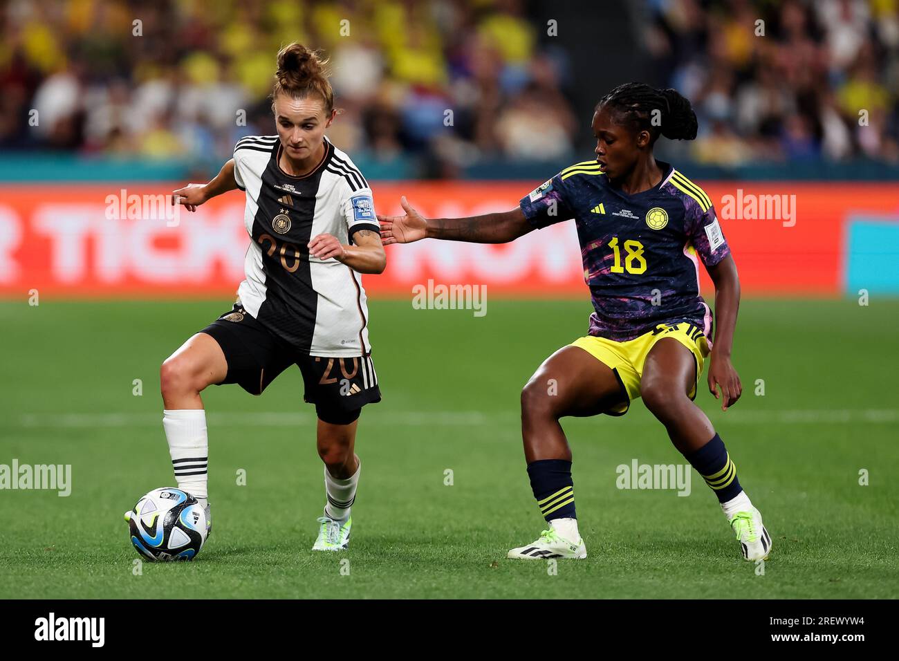 Sydney, Australia, 30 July, 2023. Chantal Hagel of Germany controls the ...