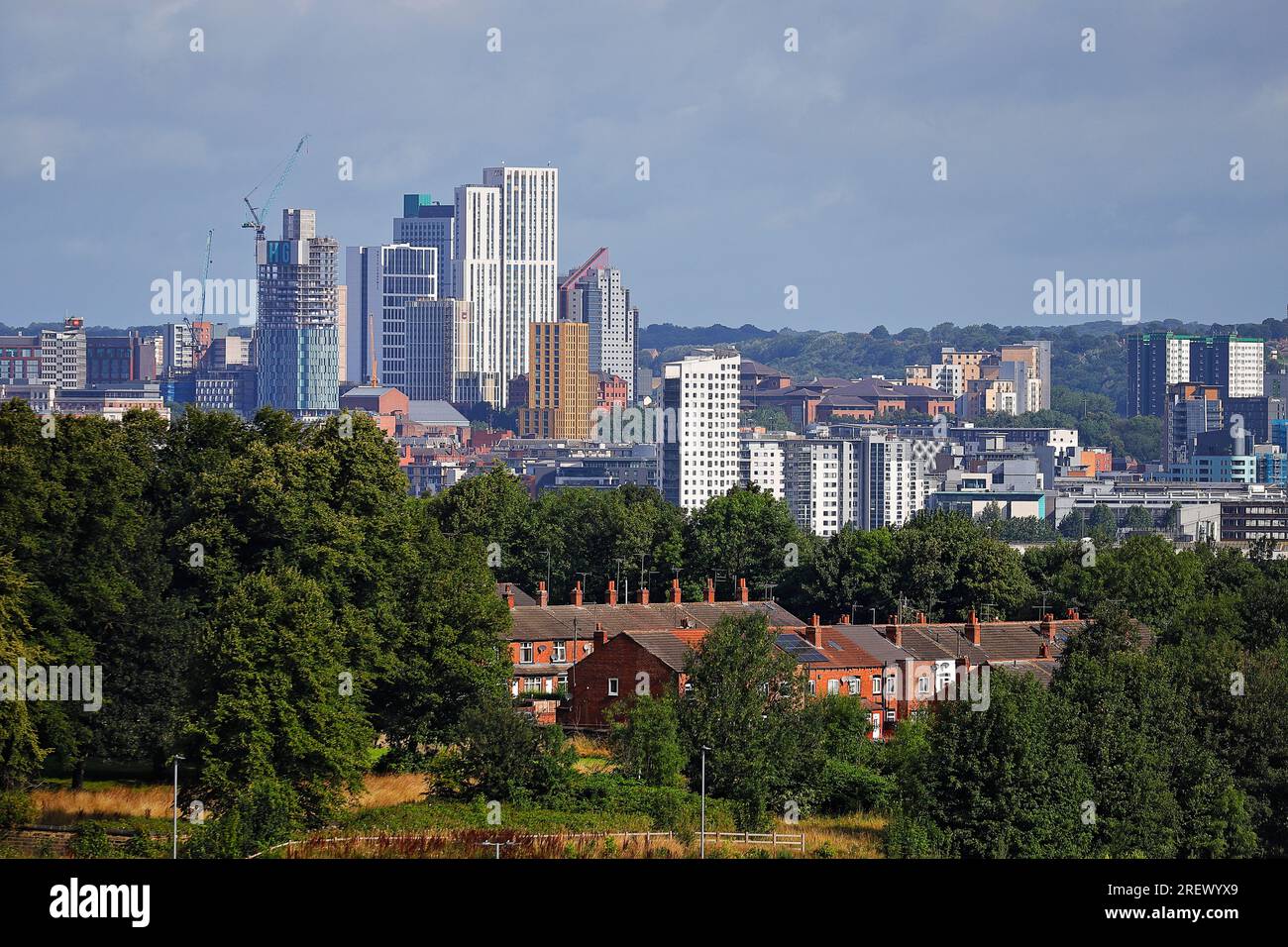 A view of Leeds City Skyline Stock Photo - Alamy