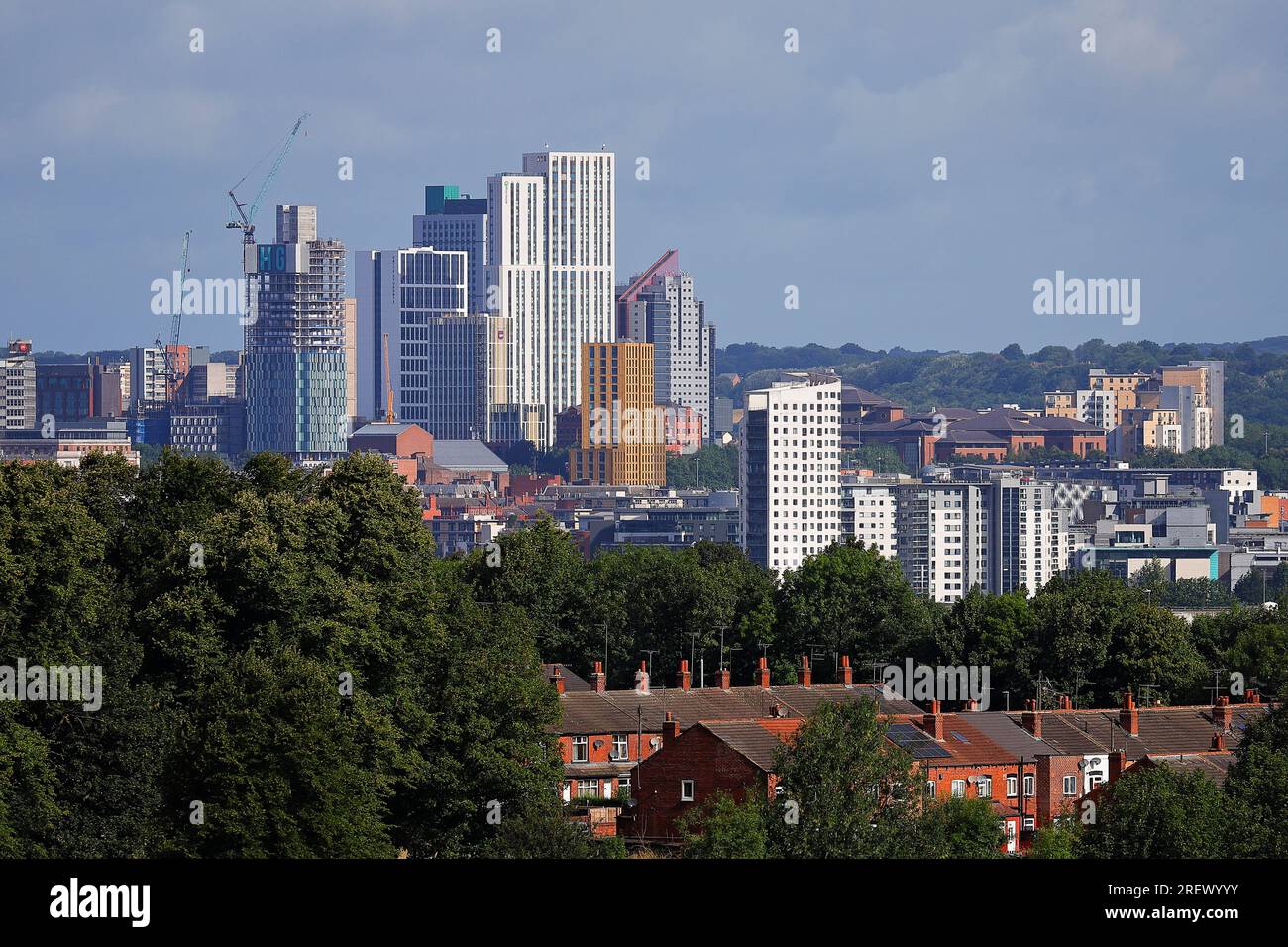 A view of Leeds City Skyline Stock Photo - Alamy