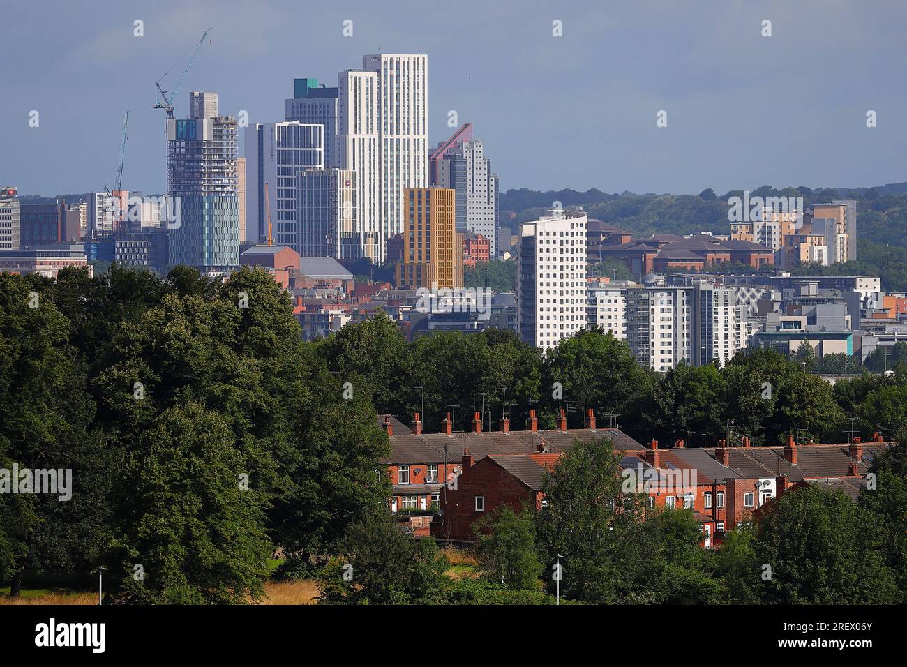 A view of Leeds City Skyline Stock Photo - Alamy