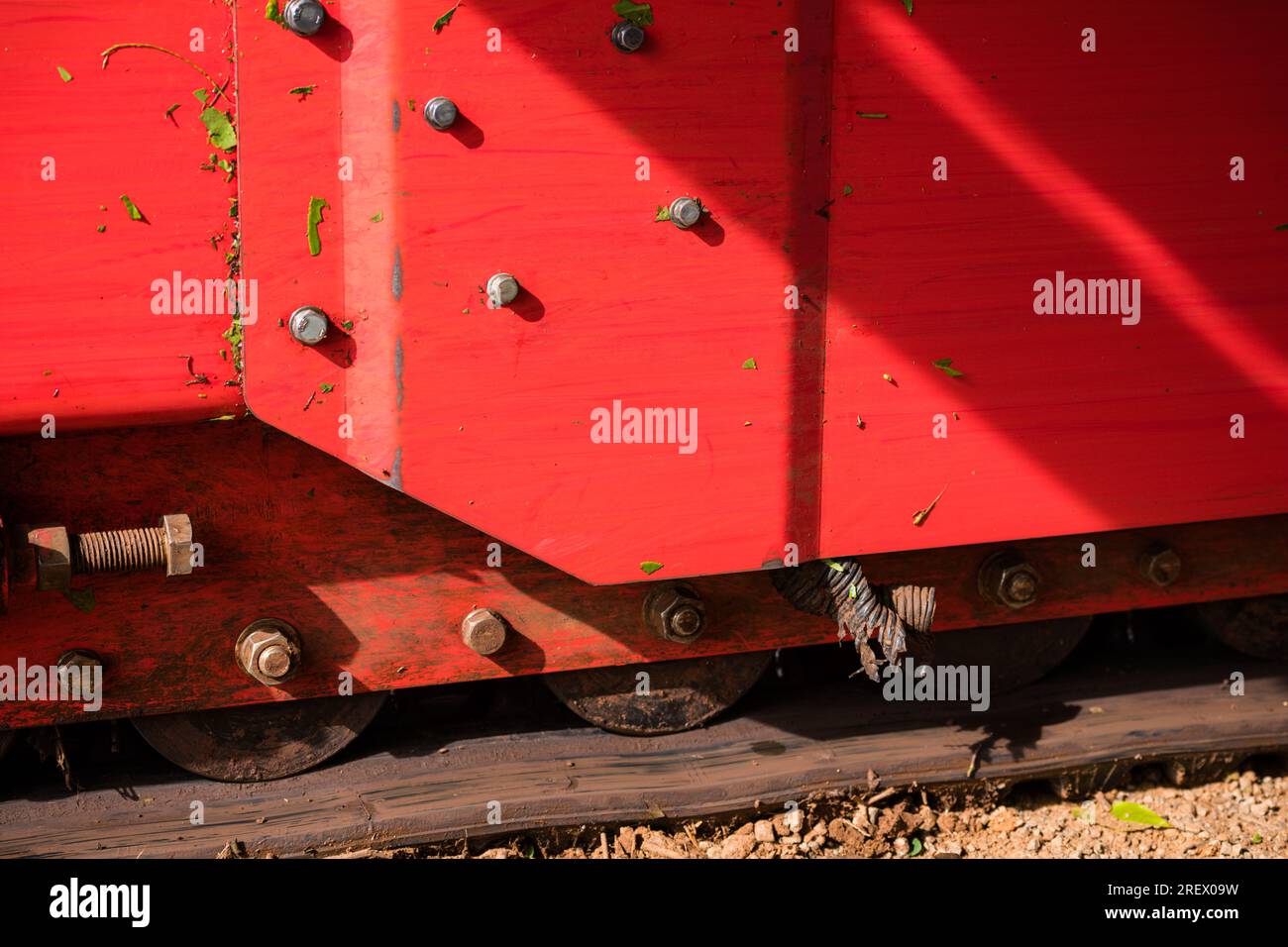 Ochiai Cutlery Manufacturing Tea Harvester Plucking Machine Stock Photo ...