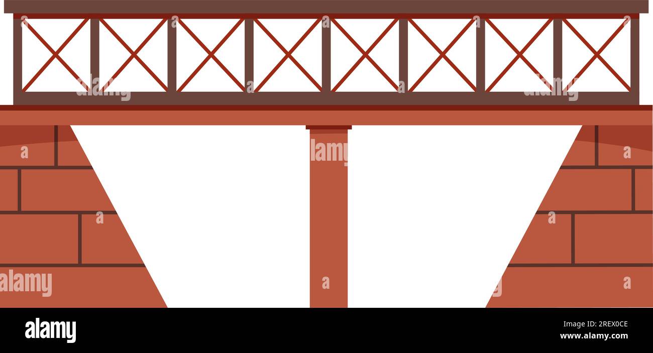Railway bridge vector illustration Stock Vector Image & Art - Alamy