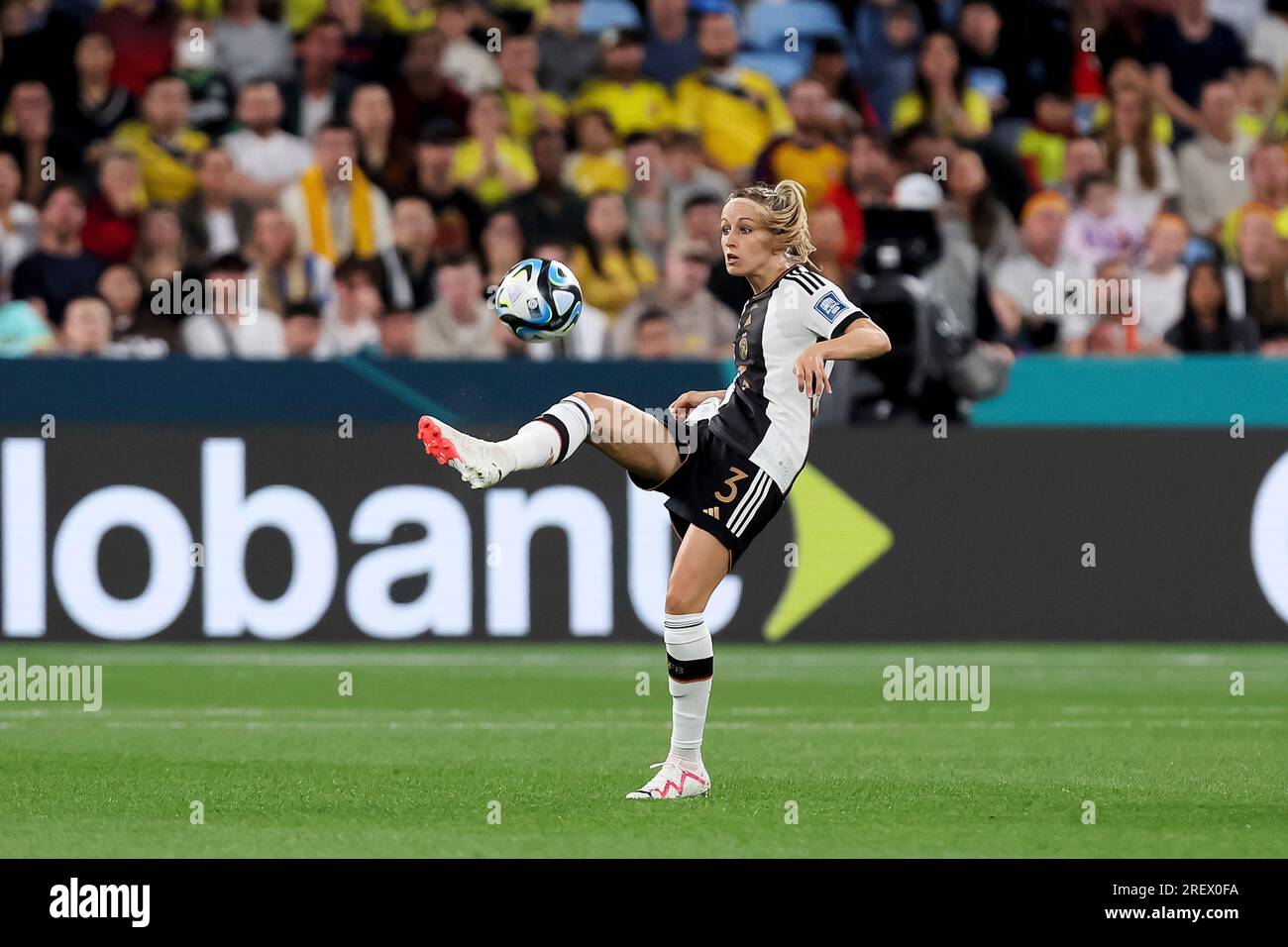 SYDNEY, AUSTRALIA - JULY 30: Kathrin Hendrich of Germany controls the ...