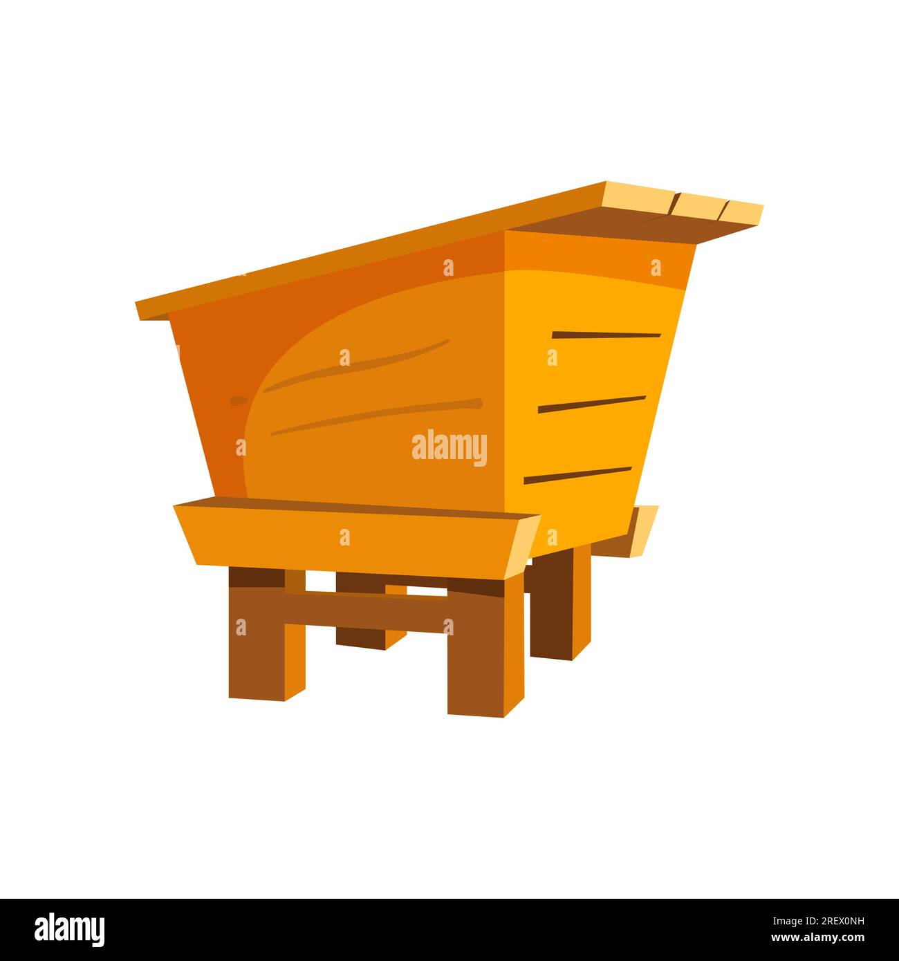 Apiary cartoon illustration Stock Vector Image & Art - Alamy