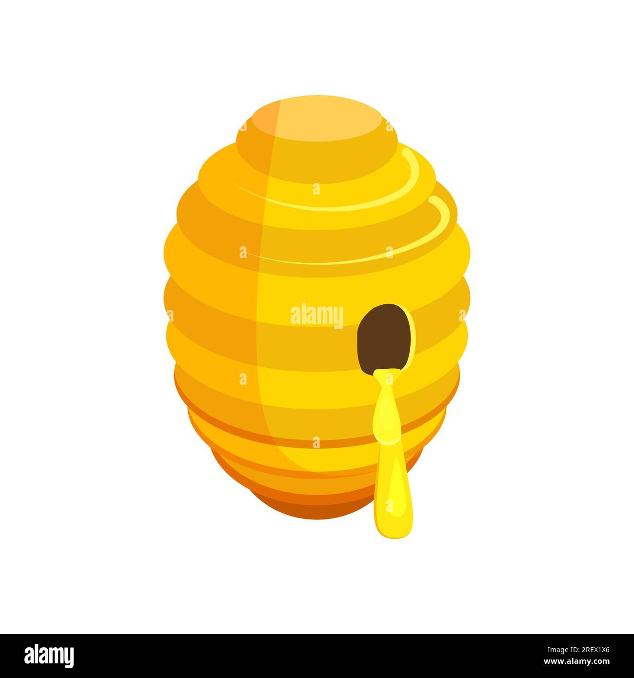 Bee hive cartoon illustration Stock Vector Image & Art - Alamy