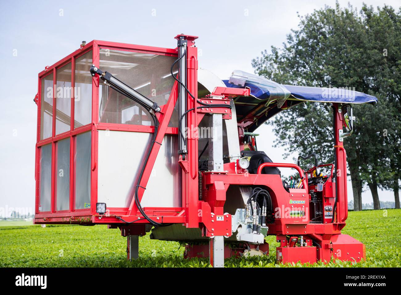 Ochiai Cutlery Manufacturing Tea Harvester Plucking Machine Stock Photo ...