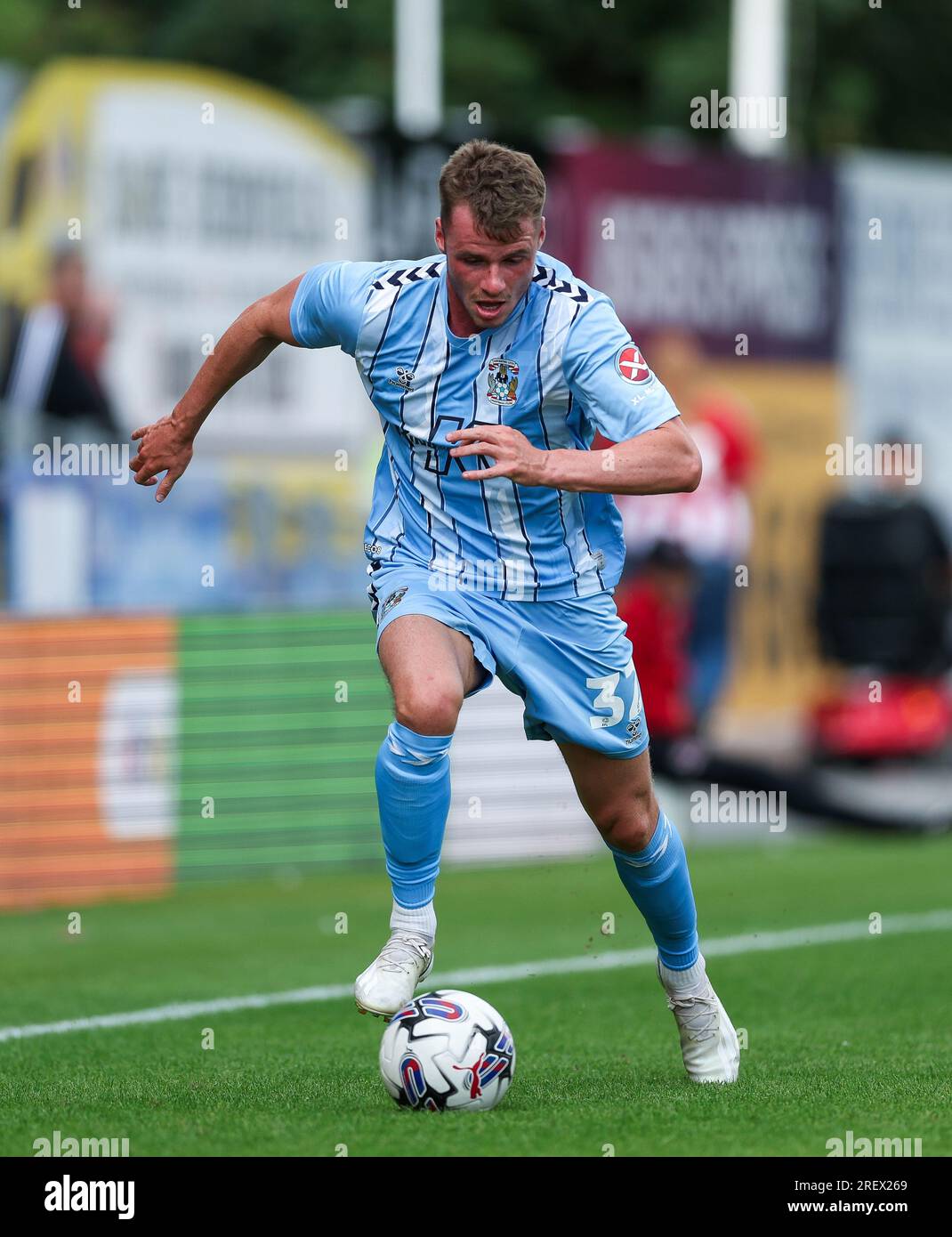 Coventry City's Jack Burroughs during the pre-season friendly match at ...