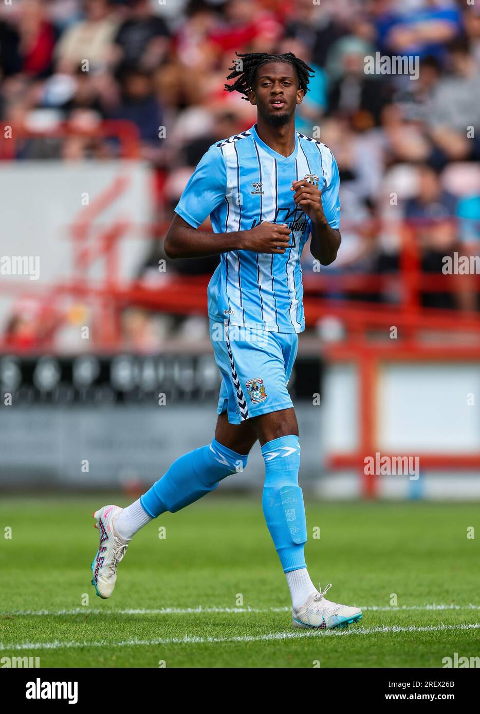 Coventry City's Justin Obikwu during the pre-season friendly match at ...