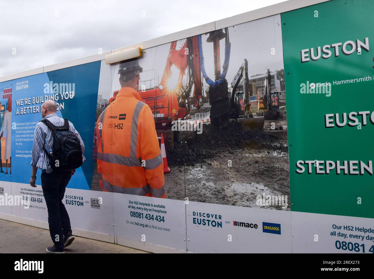 Hs2 construction euston 30th july hi-res stock photography and images ...