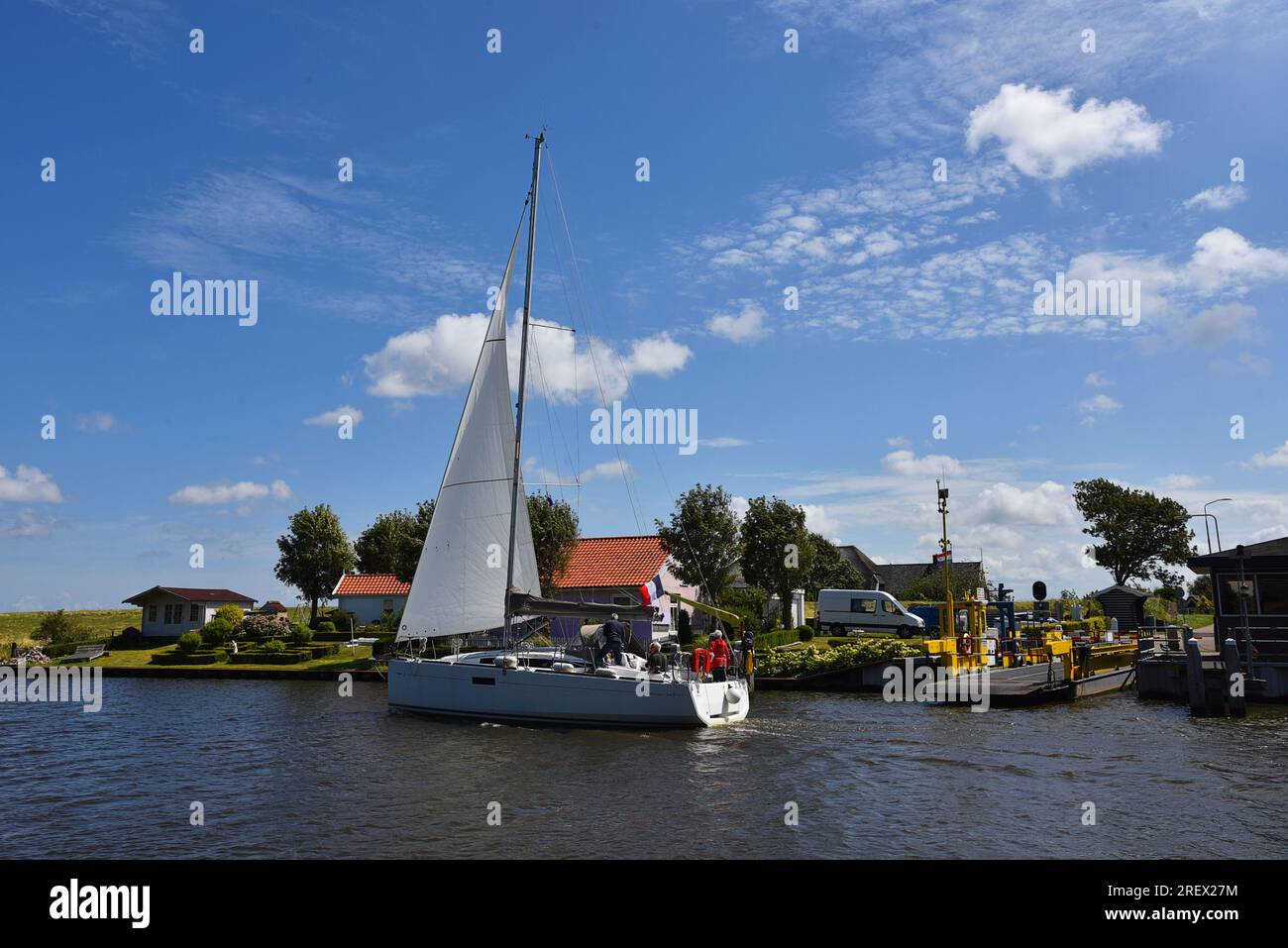 Den Helder, Netherlands. July 23, 2023. The ferry across the North ...