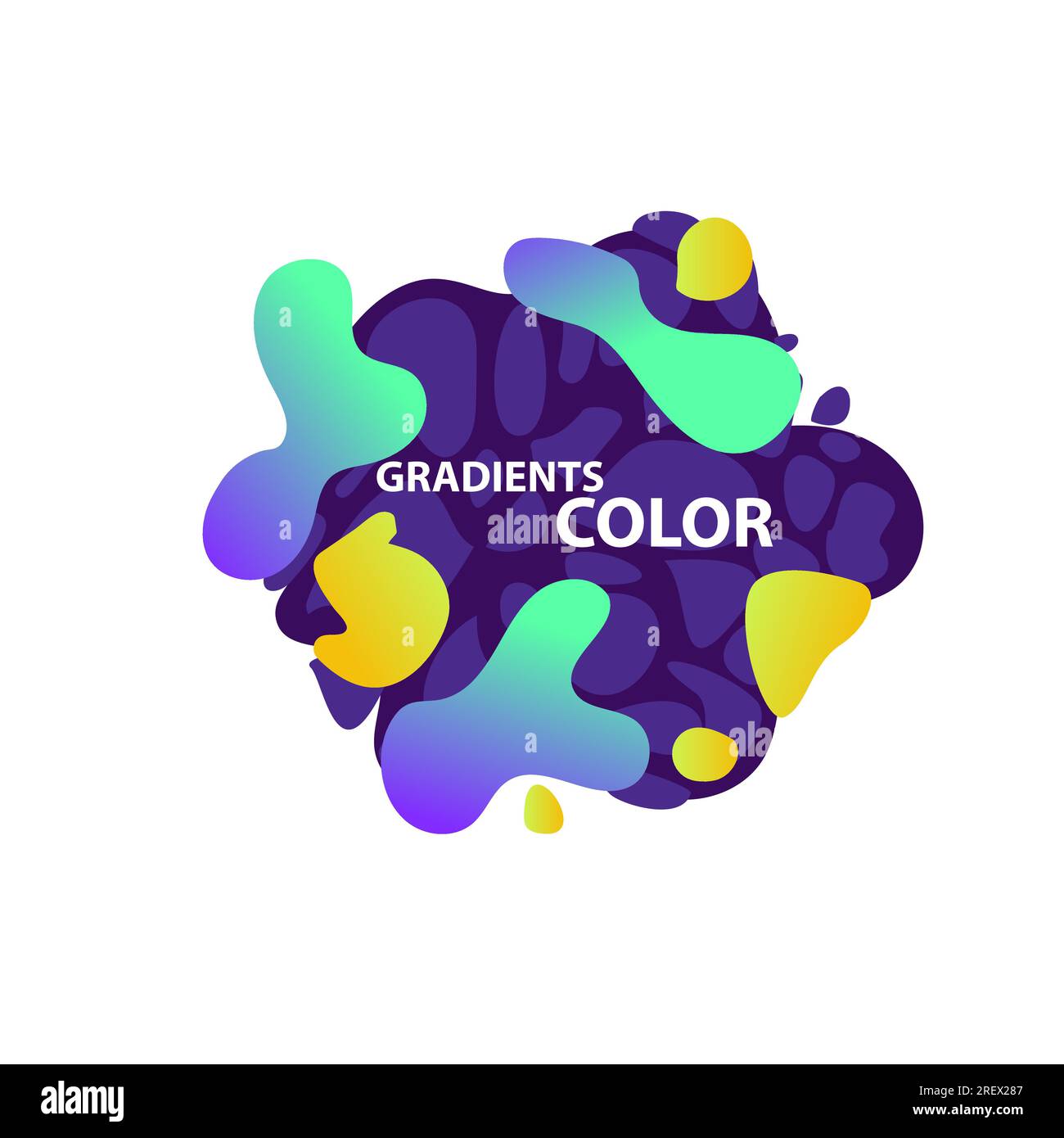 Abstract liquid graphic elements with text Stock Vector Image & Art - Alamy