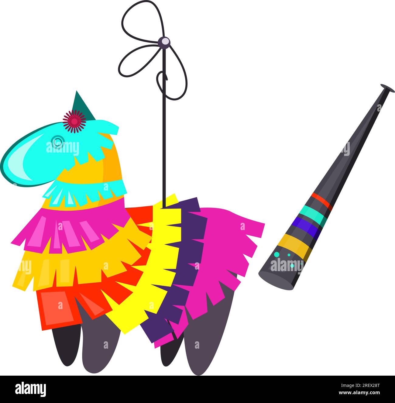 Toy horse traditional mexican Stock Vector Images - Alamy