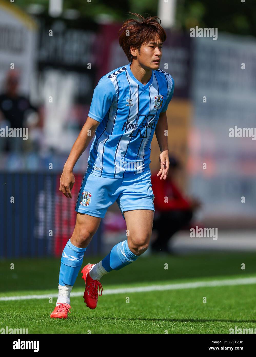 Coventry City's Tatshuhiro Sakamoto during the pre-season friendly ...
