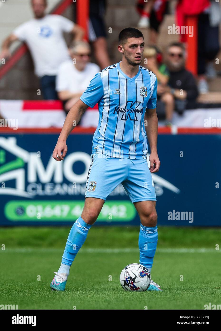 Coventry City's Bobby Thomas during the pre-season friendly match at St James Park, Exeter ...