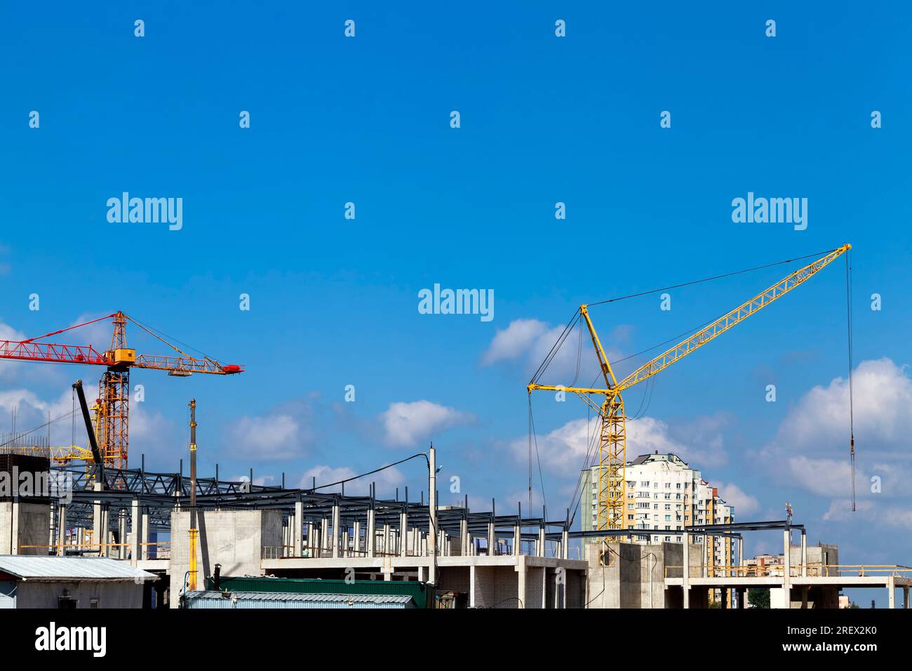 construction of a new multi storey commercial building for business ...