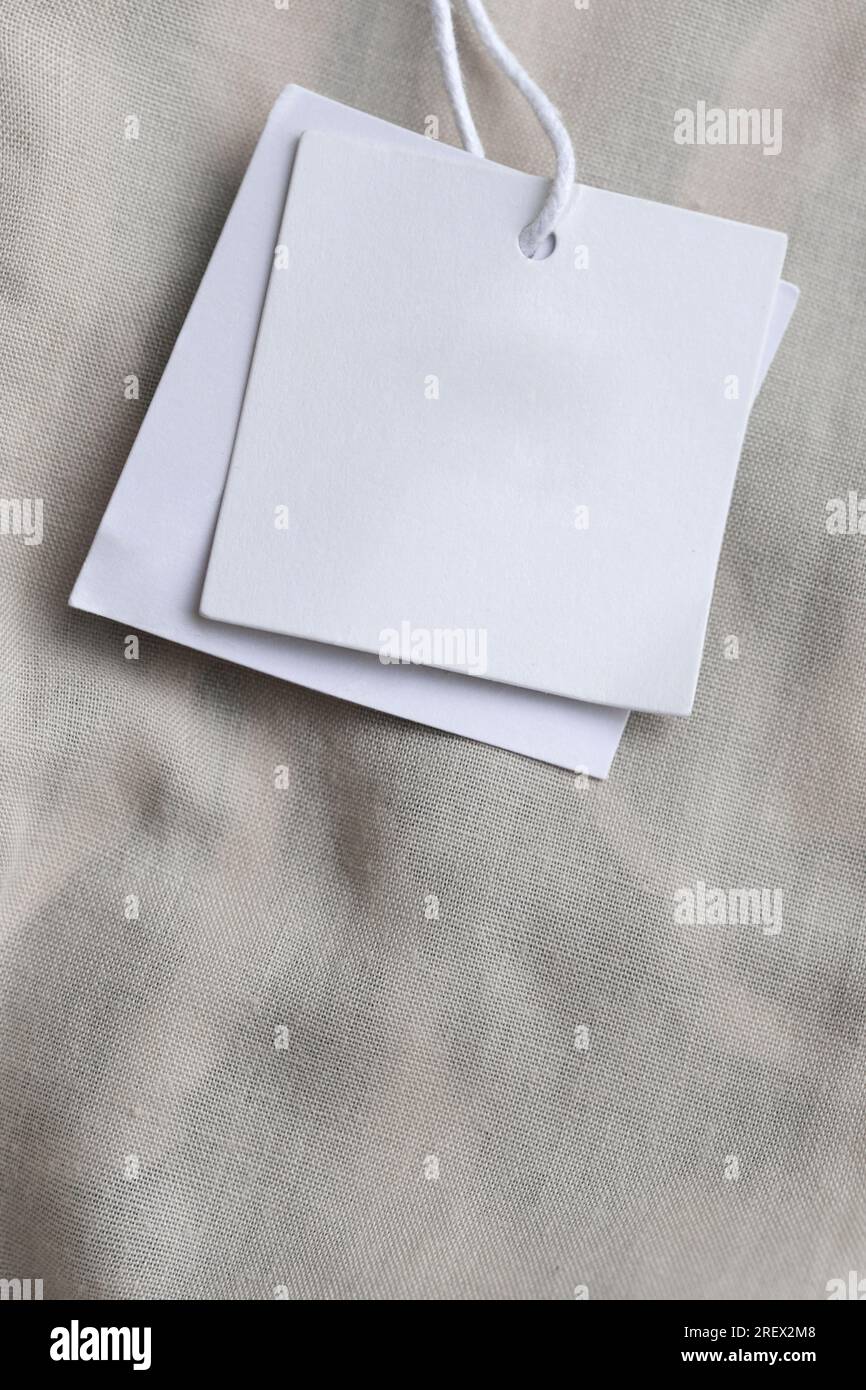 Blank Clothing Tag